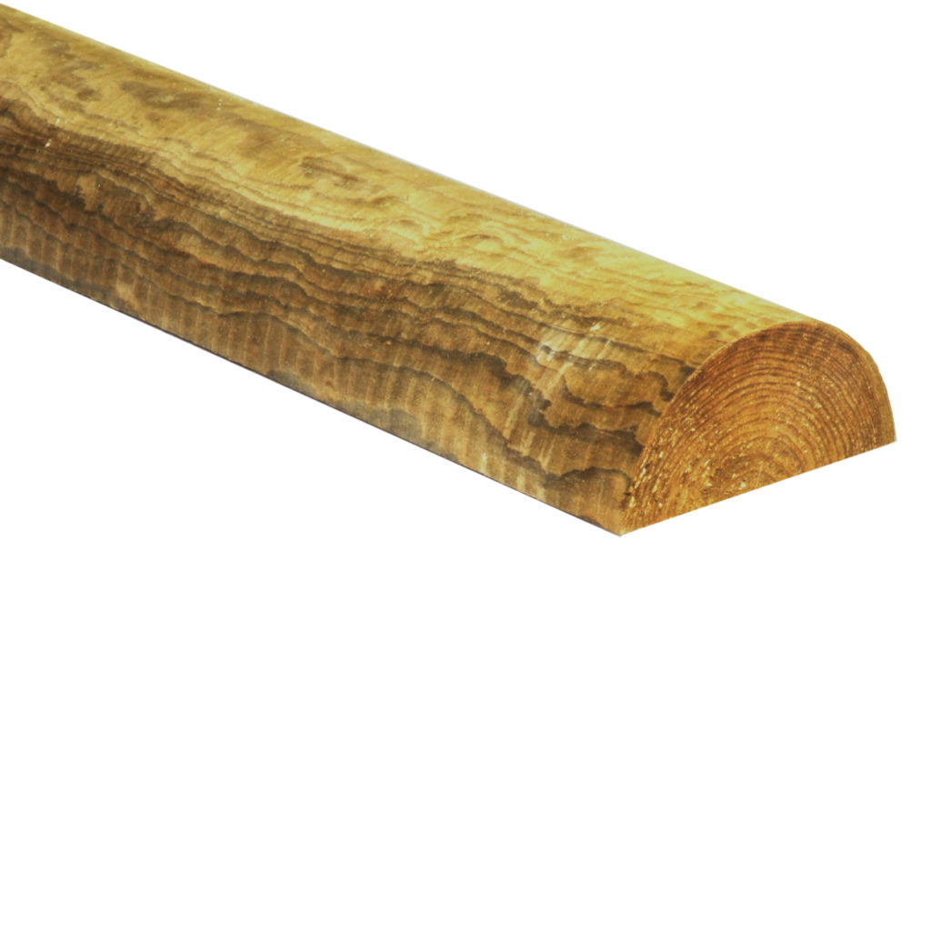 Machine Half Round Rail 100MM X 3.6-3.66M - Timberstore