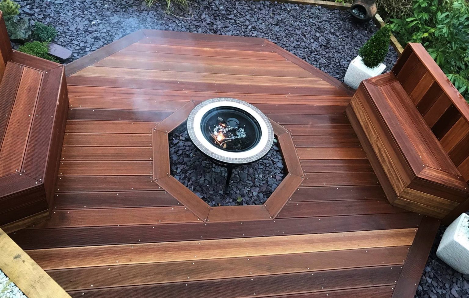 Balau Hardwood Decking Smooth & Castle ex150x25mm 3.66m - Timberstore