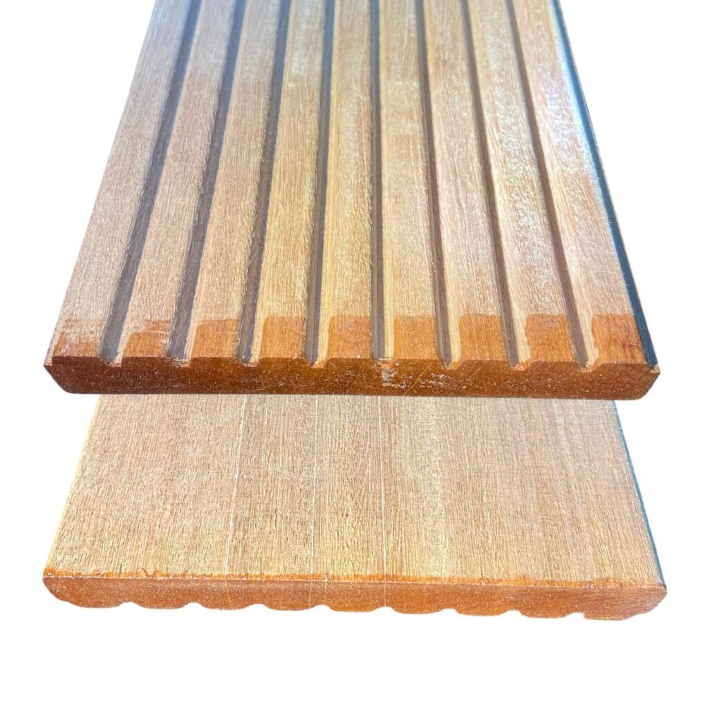 Balau Hardwood Decking Smooth & Castle ex150x25mm 3.66m - Timberstore