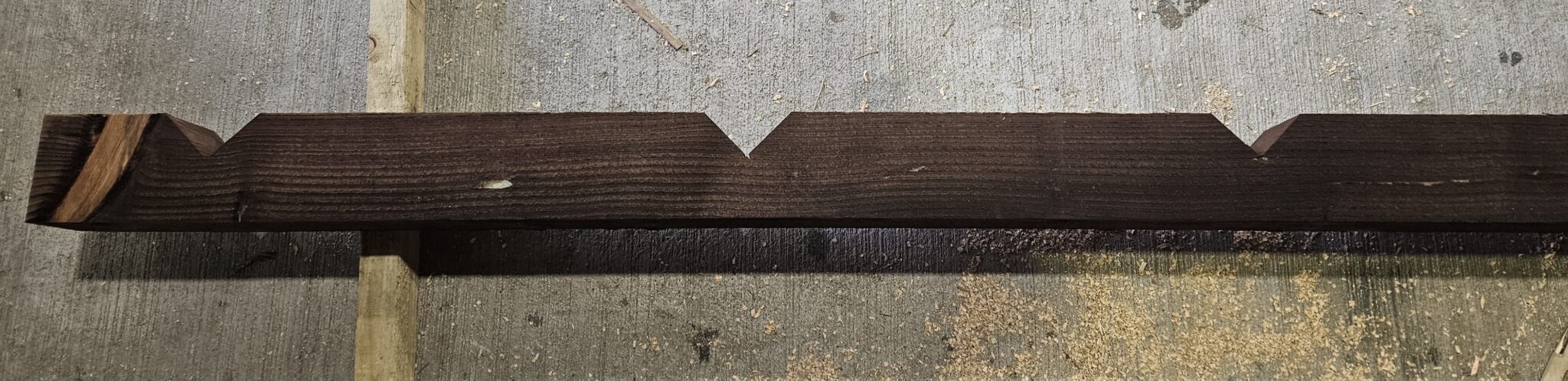 Brown V Notched Post 100MM X 125MM X 2.4M - Timberstore