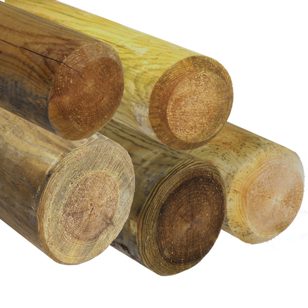 Round Timber Fence Posts - Round Wooden Posts - Timberstore Ltd
